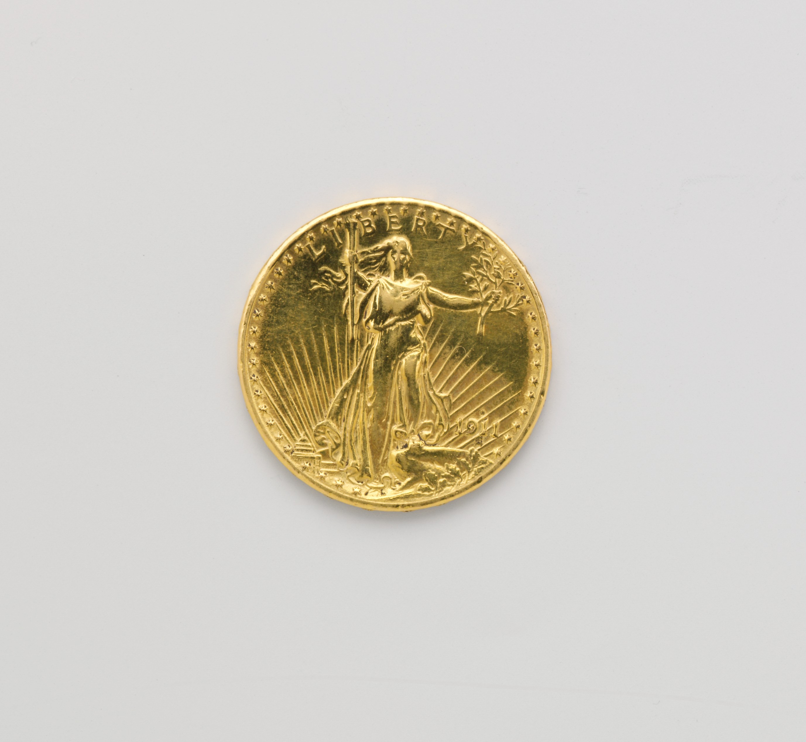 United States Twenty-dollar Gold Piece 1905–7, gold coin 1911 Augustus ...
