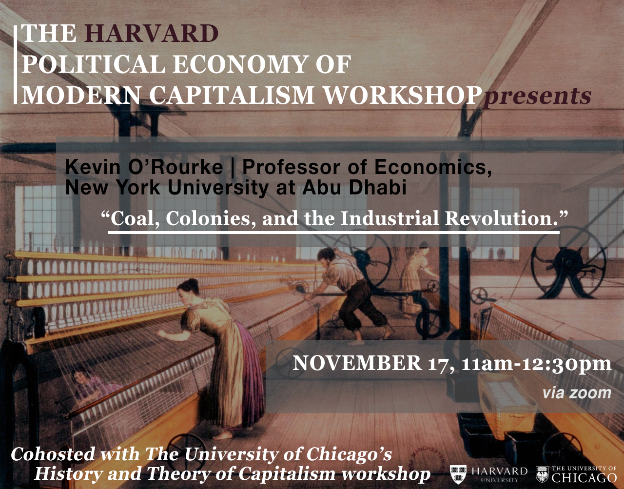 Coal Colonies And The Industrial Revolution Lecture On Nov 17 2021
